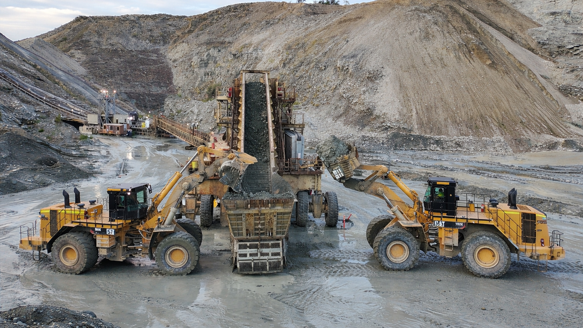 The largest machine ever built to crush rock