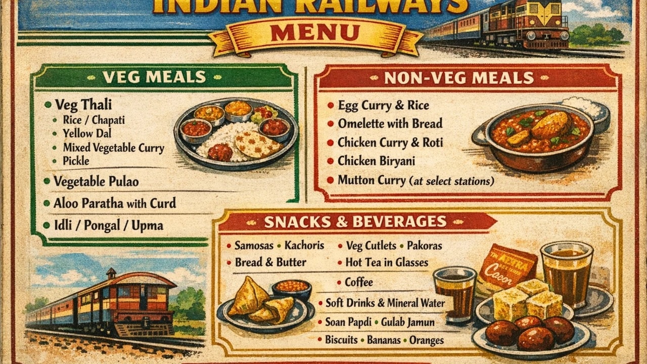 The railway menu of the 1990s will surprise you