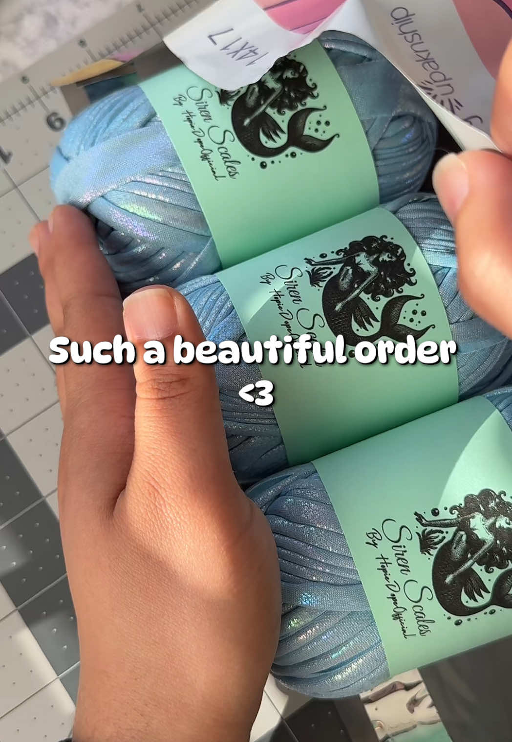 Perfect yarn order packing setup