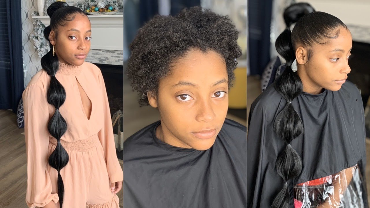 How to achieve the perfect genie bubble ponytail with a smooth and ...
