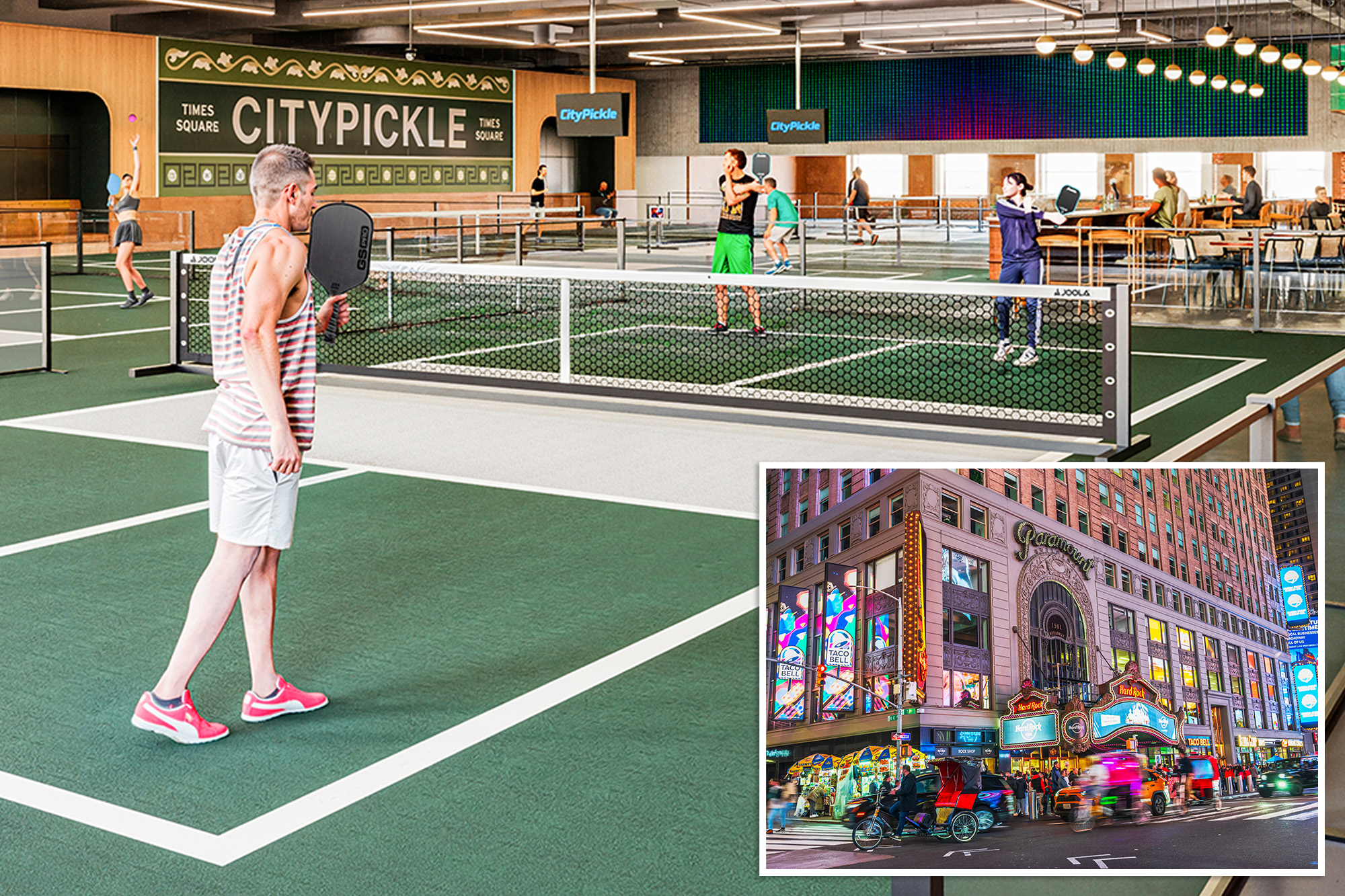 NYC’s biggest indoor pickleball spot is coming to Times Square — here’s ...