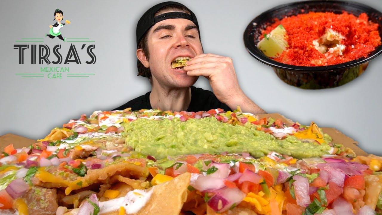 Giant nachos food challenge