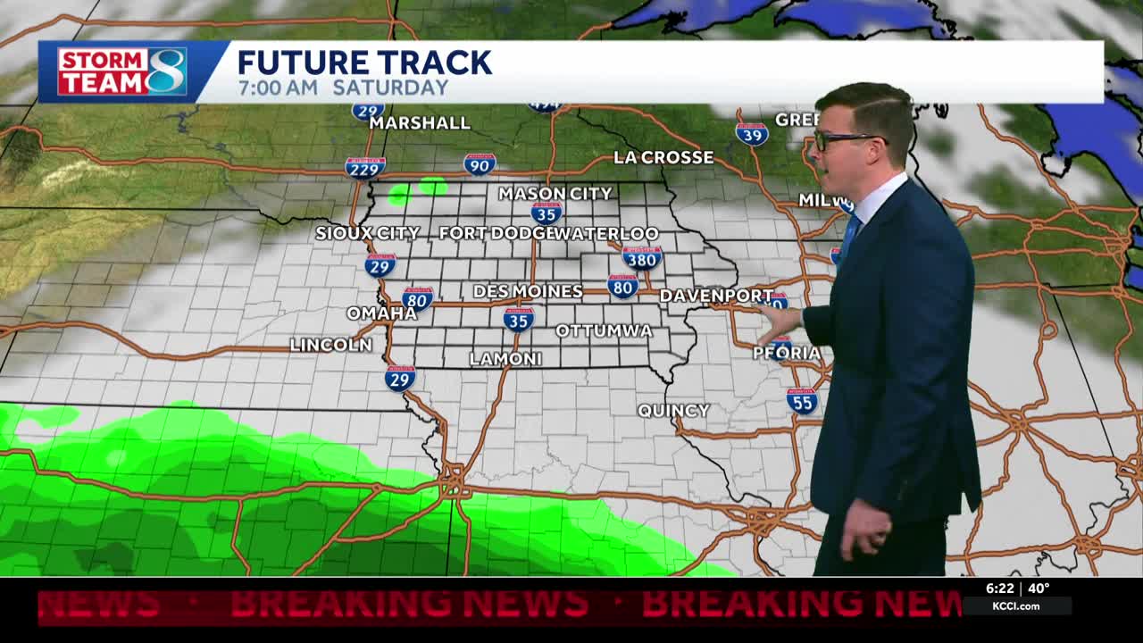 Iowa weather: Weak rain and snow chances today as highs stay in the 50s ...