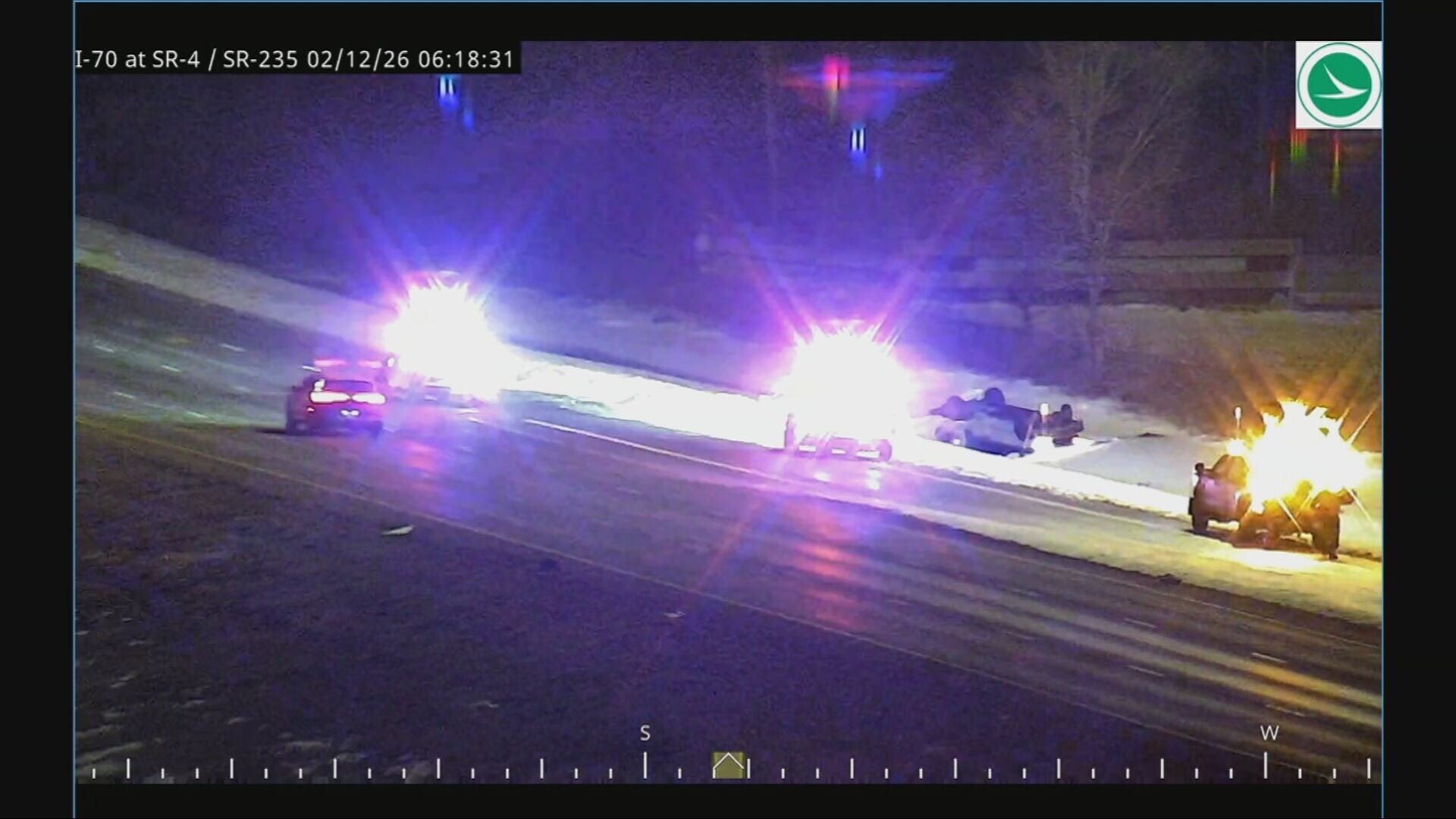 2 injured after rollover crash on icy ramp from I-70