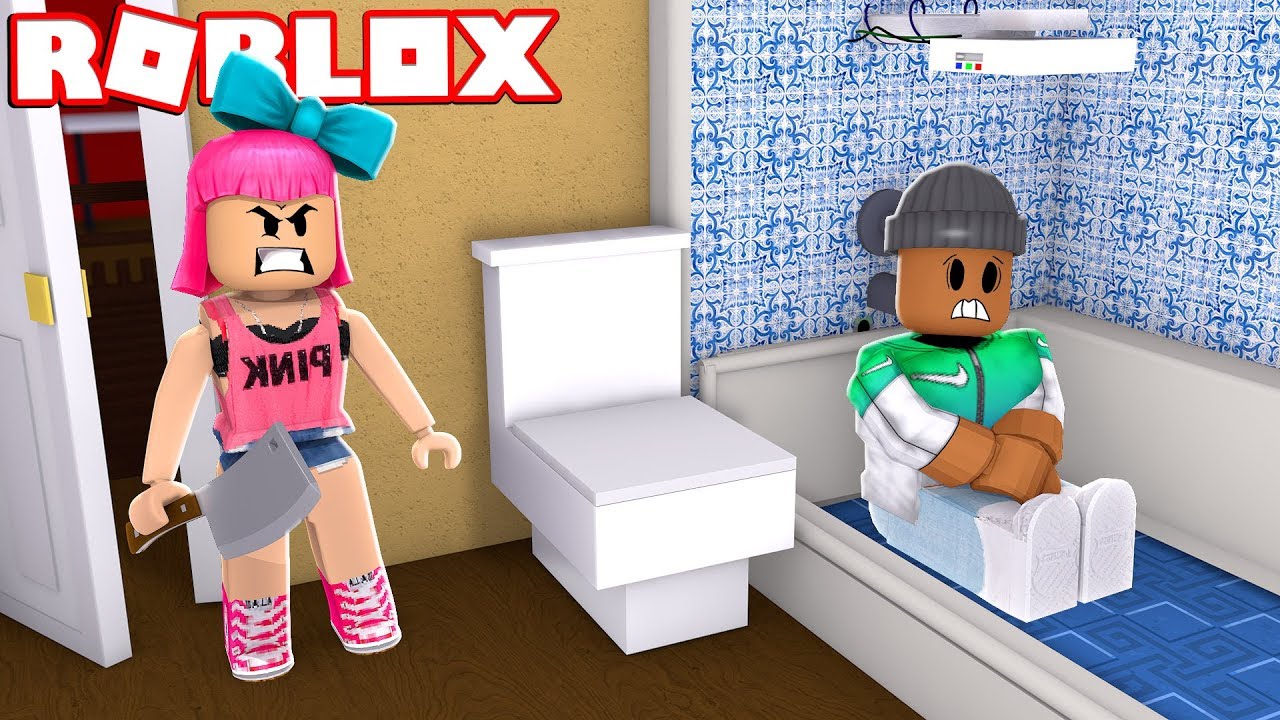 Hiding from the killer in Roblox (Murder Mystery X)