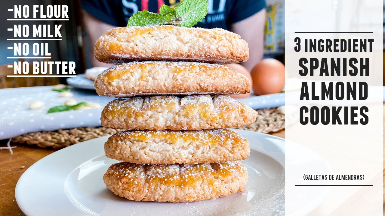 3-ingredient almond cookies | The easiest cookies to make | Quick recipe