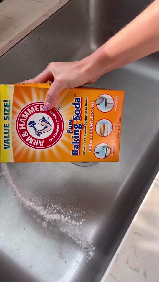 ASMR sink cleaning satisfying deep clean for a sparkling kitchen