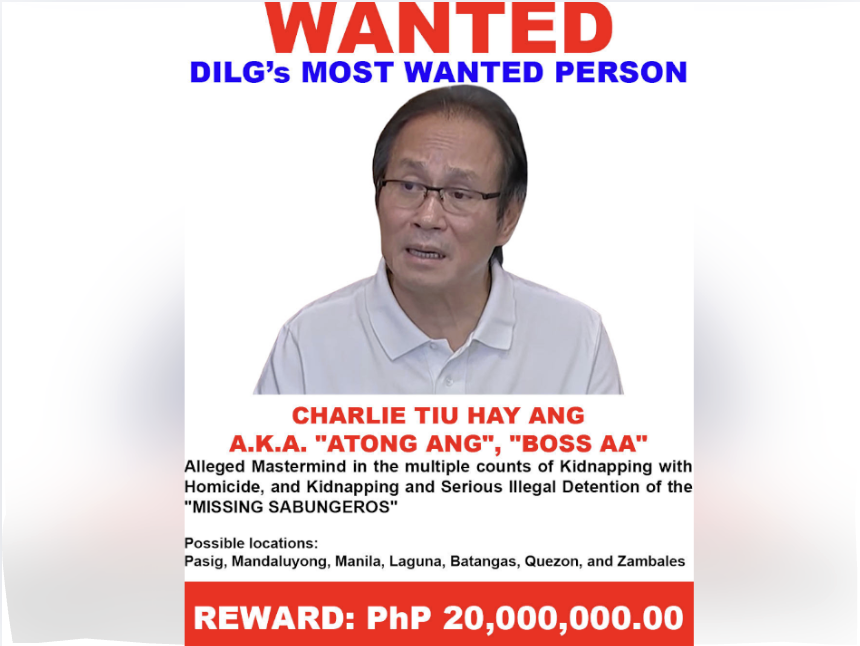 Informant's guide to claiming ₱20M bounty for Atong Ang's arrest