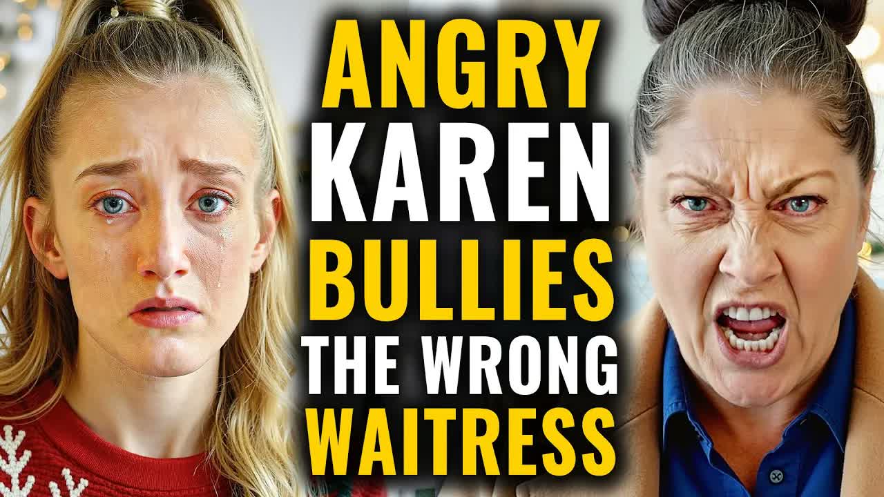 Angry Karen insults the wrong waitress (sketch)