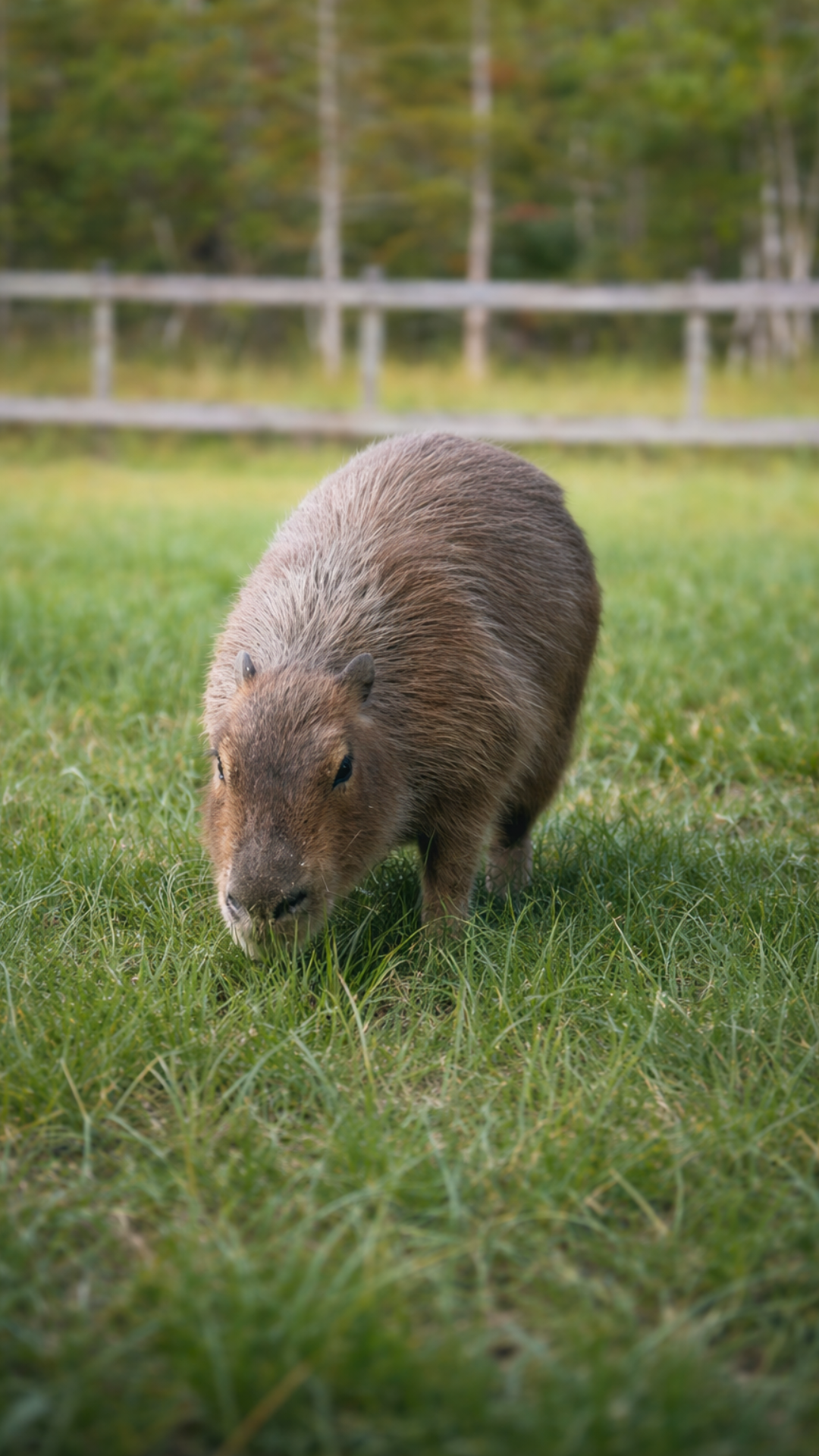 Relaxing moments with Miss Pumpkin the capybara