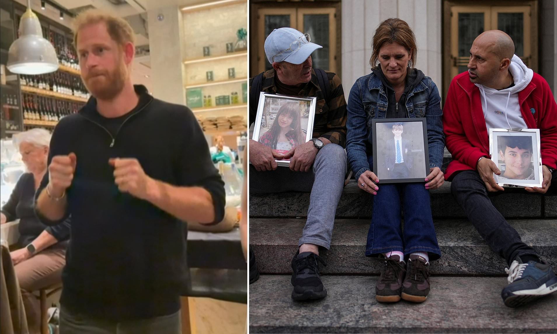 Tearful Prince Harry speaks to bereaved families who blame social media ...