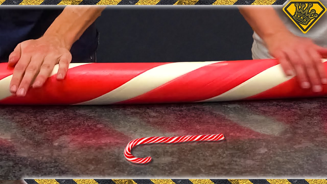Hand-pulling a giant candy cane