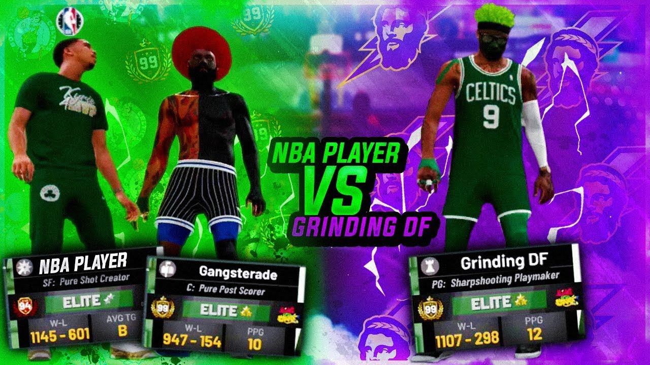 I pulled up on an NBA player + 99 post scorer w/ my 99 overall ...