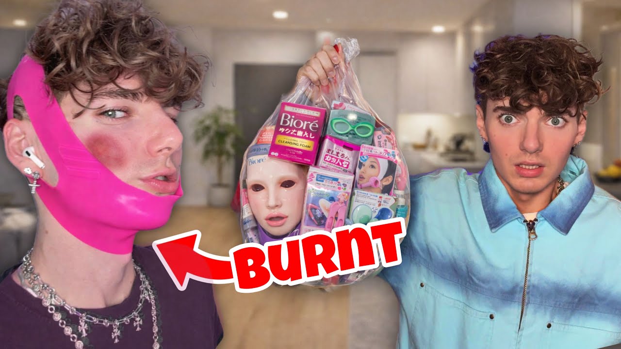 Trying weird Japanese skincare that burned my face