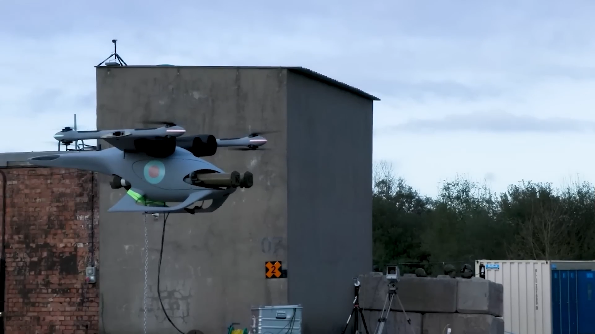 First ever missile fired from hovering drone. RAF’s new combat ...