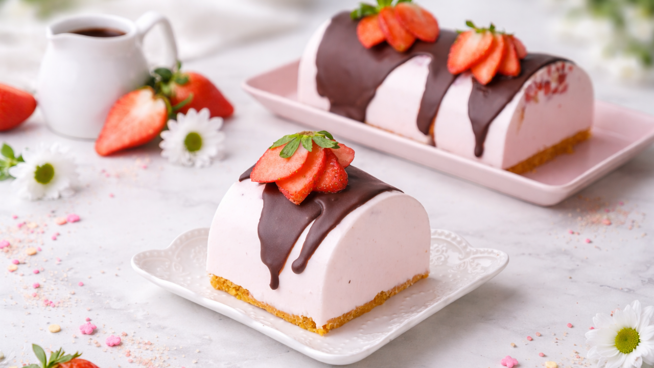 How to make strawberry chocolate mousse cakes