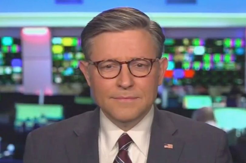 Fox News viewers rage 'does he hear himself' as Mike Johnson ...