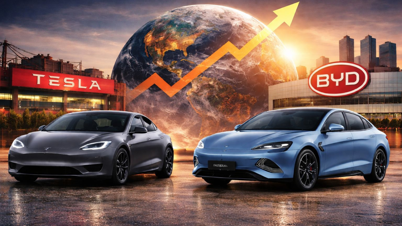 BYD overtakes Tesla to become world’s top EV seller in 2025