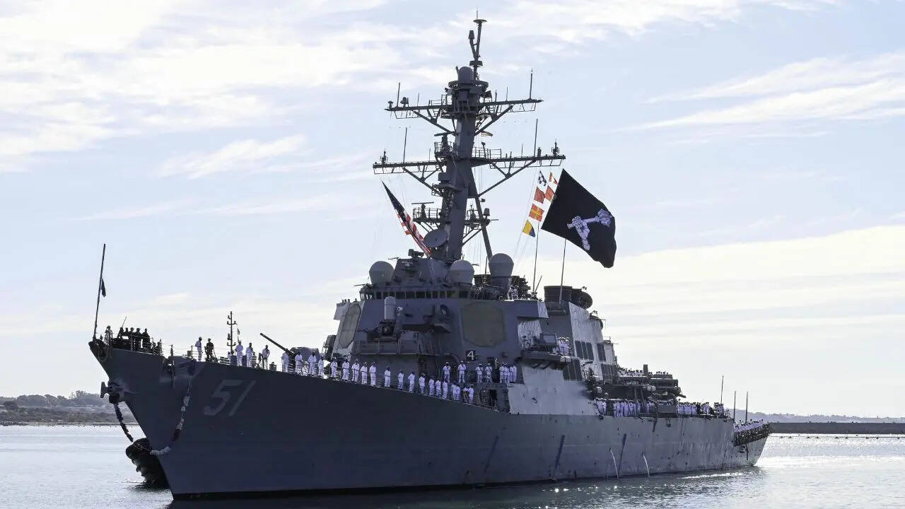 US Navy ships collide during replenishment at sea near South America ...