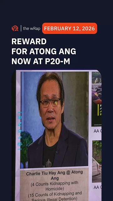 Reward for Atong Ang’s arrest now at P20 million