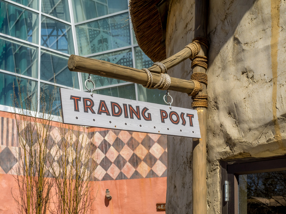 Historic trading posts in the American West