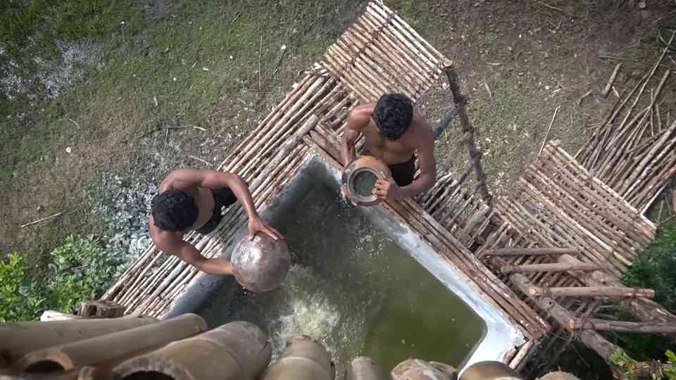 Building a pool above ground was bold, keeping it there was harder