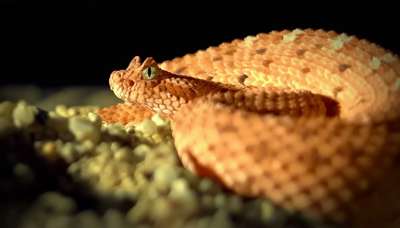 How this desert viper turns shifting sand into a killing ground