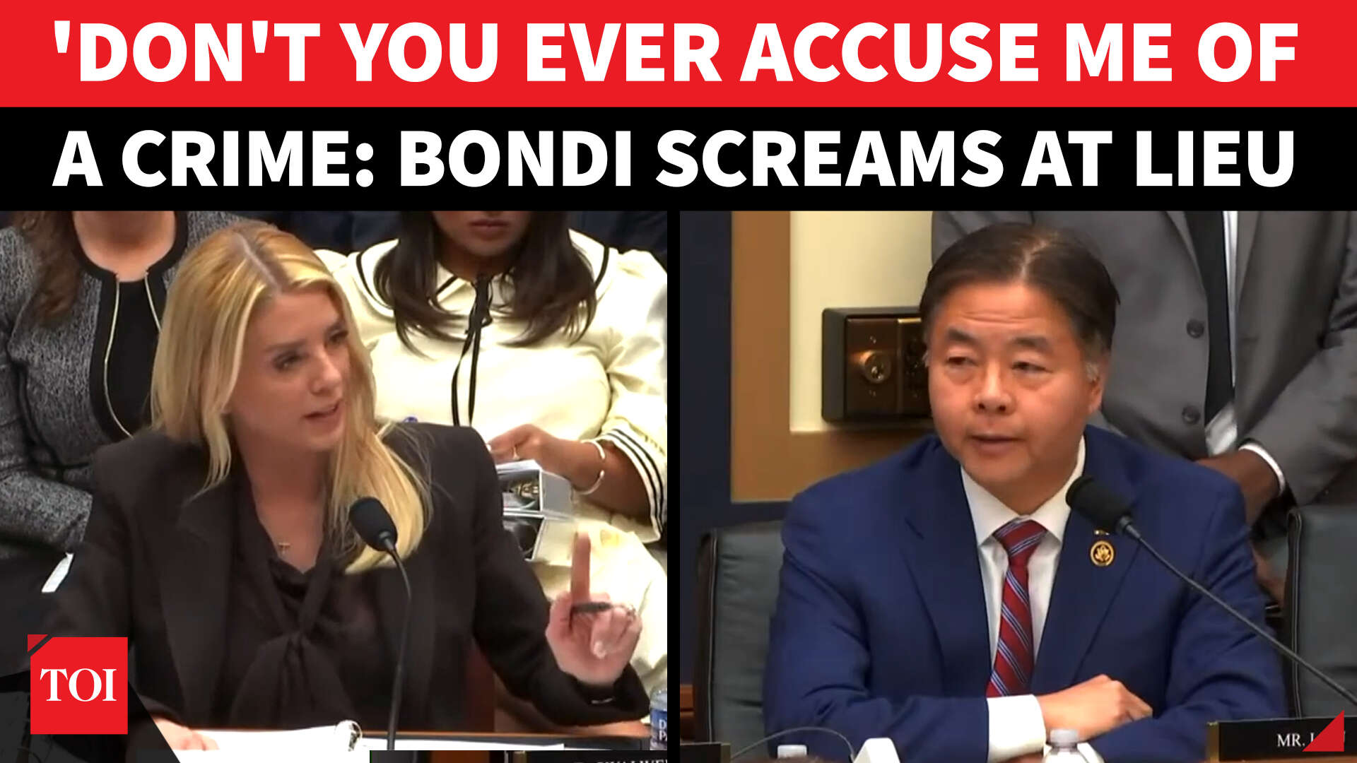 'Madam AG, you just lied under oath': Pam Bondi yells as Trump-Epstein ...