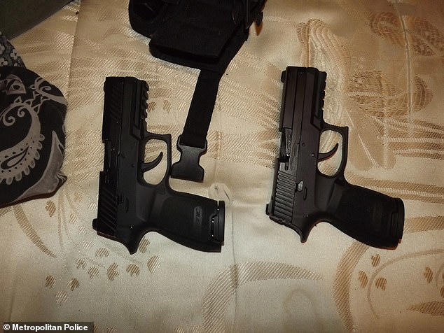 Lorry driver with gun and bomb workshop in caravan while readying for ...