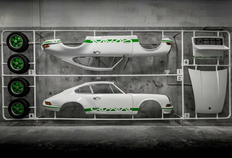 Life-size Porsche 911 Carrera RS wall sculpture brings iconic ...