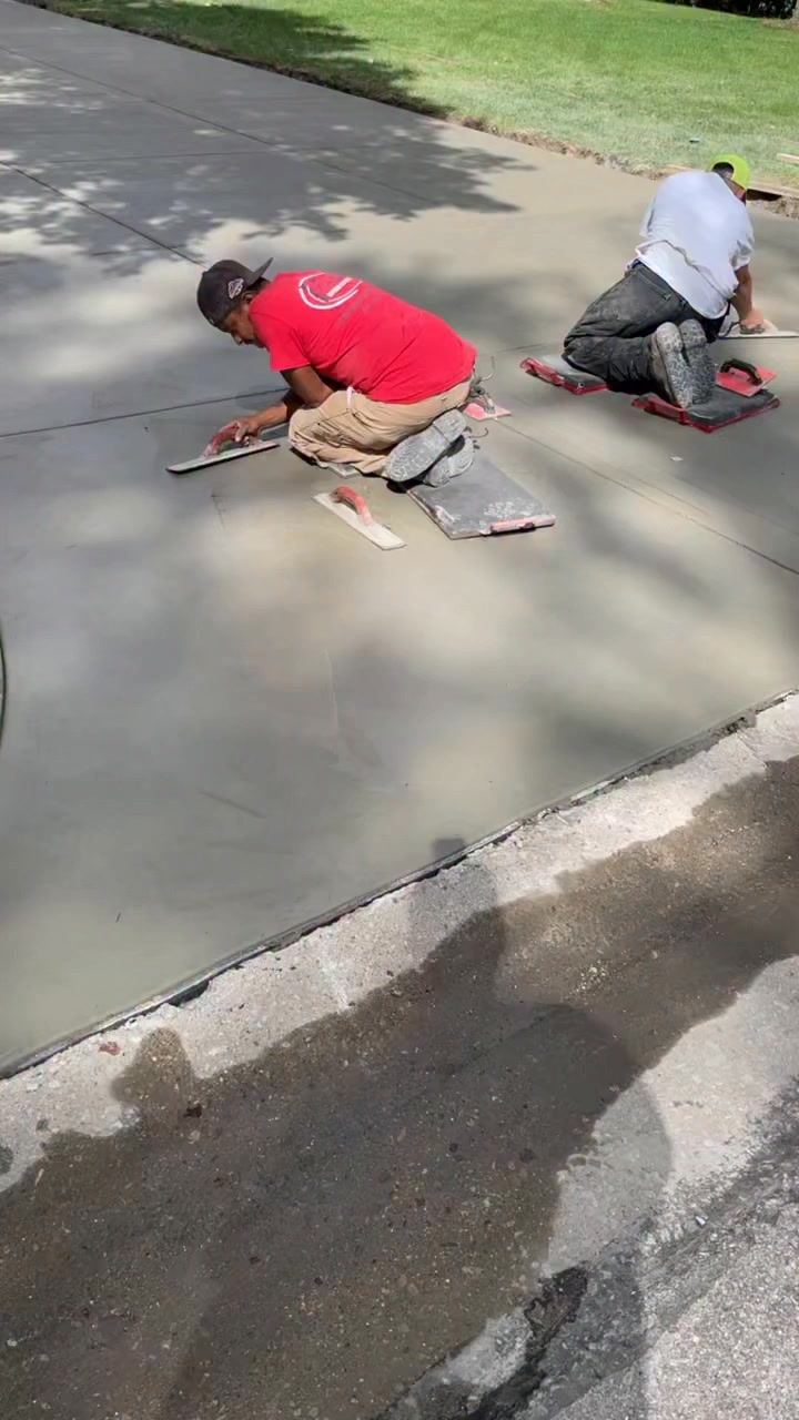 Nice big driveway today