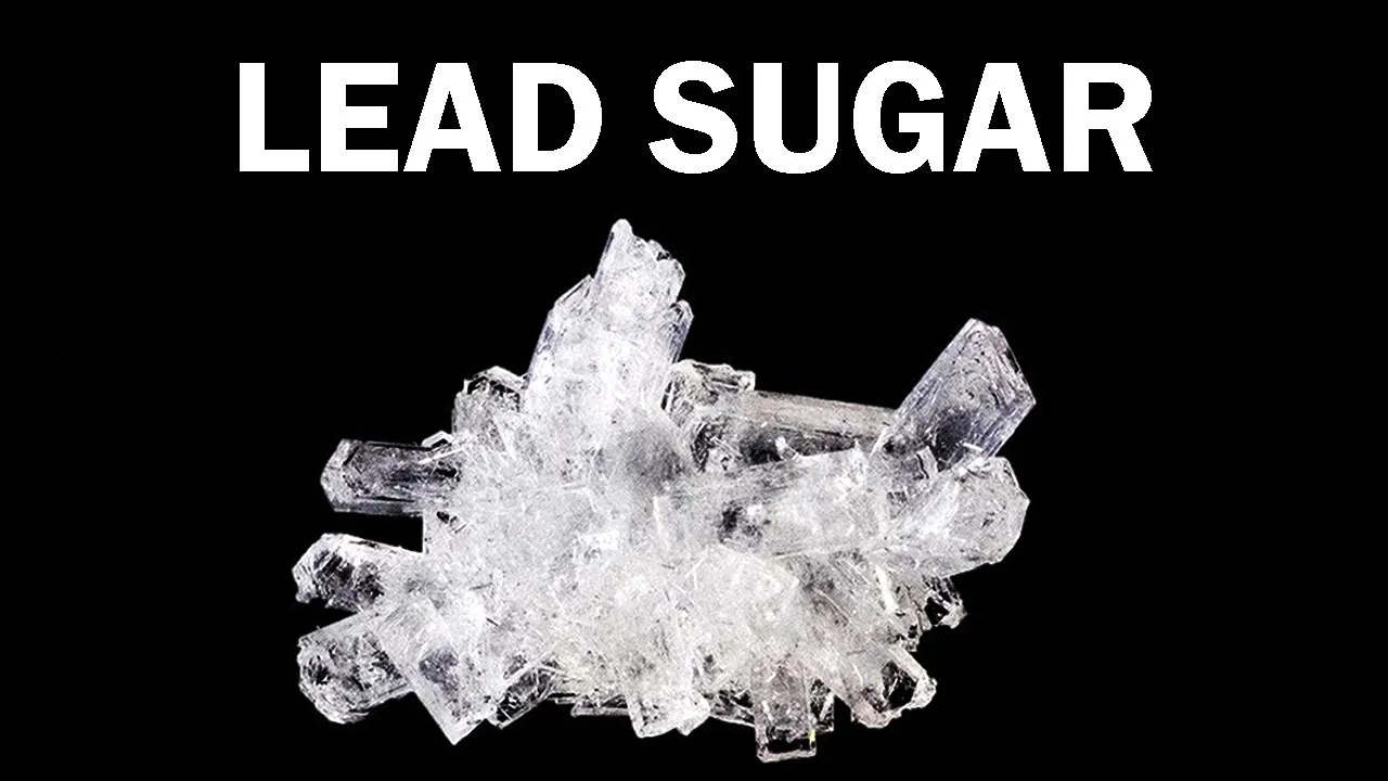 Making lead crystals that taste sweet