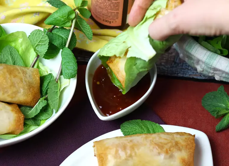 Nems de camarão na air fryer