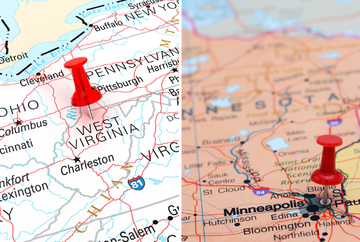 10 most miserable states in America and 5 happiest ones