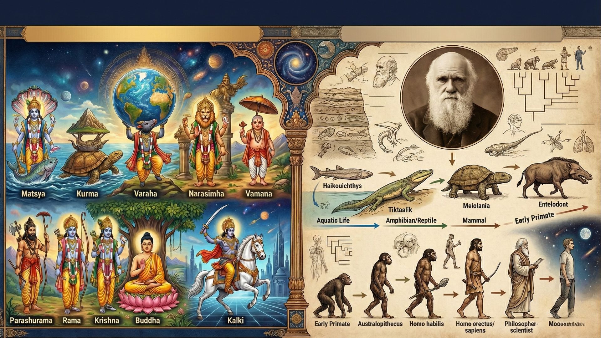 Dashavatar to Darwin: Tracing life's evolution