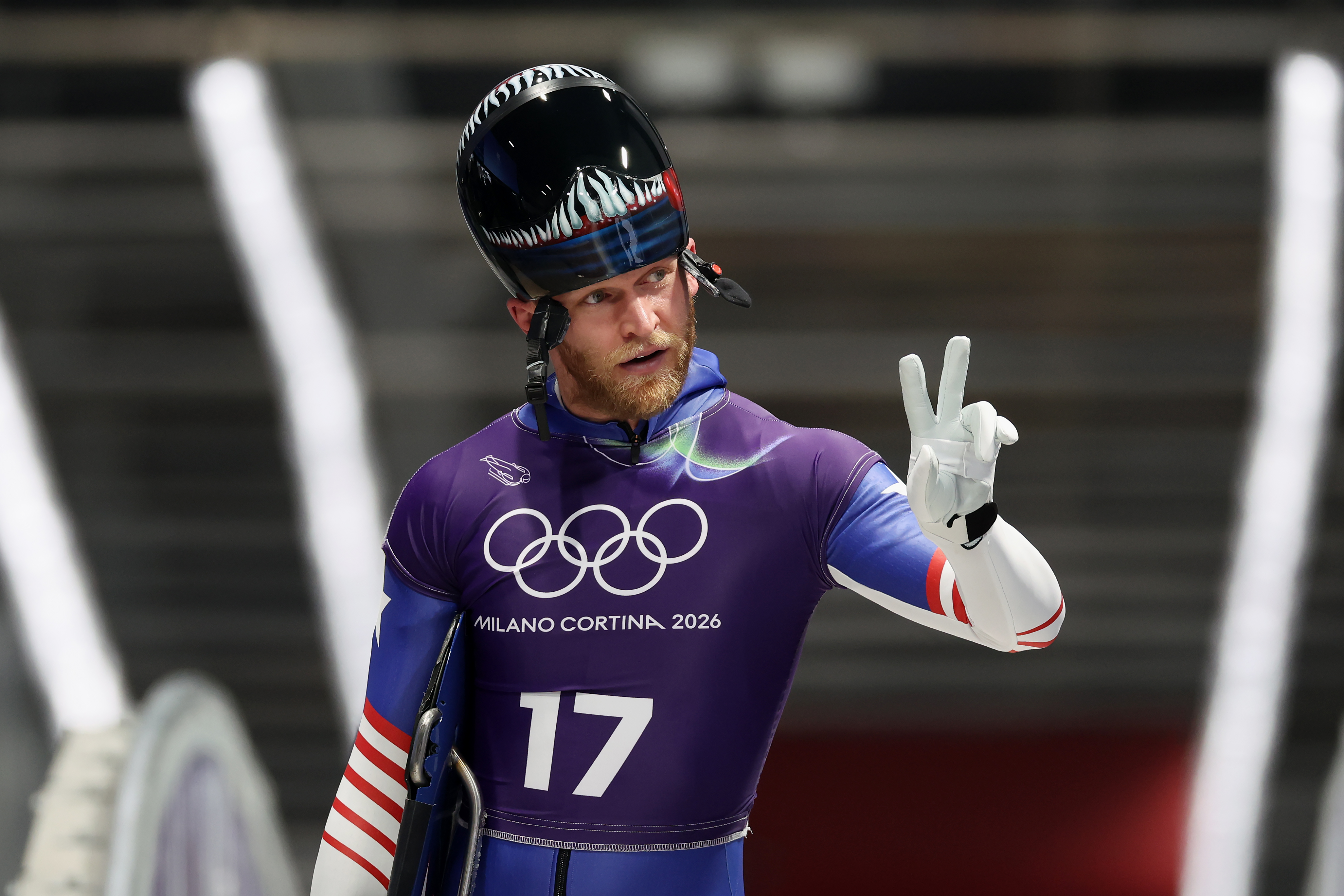 Skeleton racer Austin Florian of Southington sets new start record