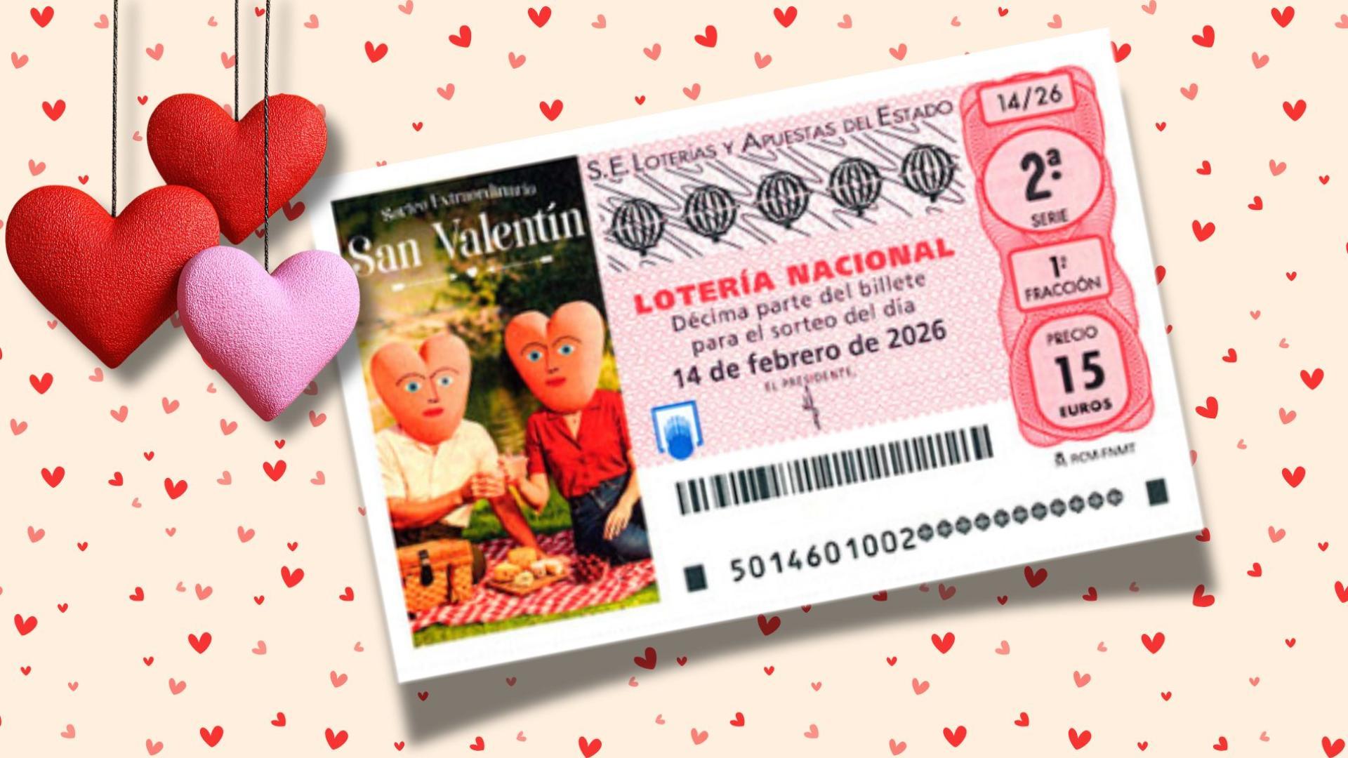 Dónde ha tocado el sorteo extraordinario San Valentín 2026 de Lotería ...