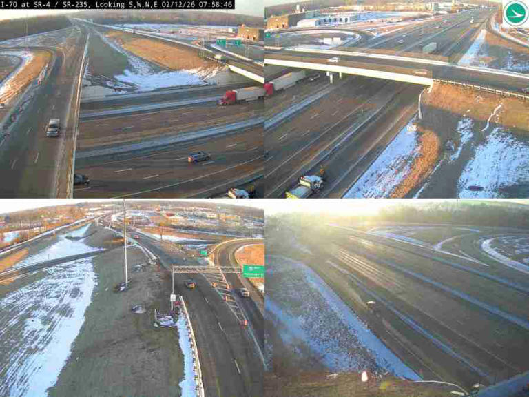 ‘Slow way down’: Police advise against icy I-70 exit ramp