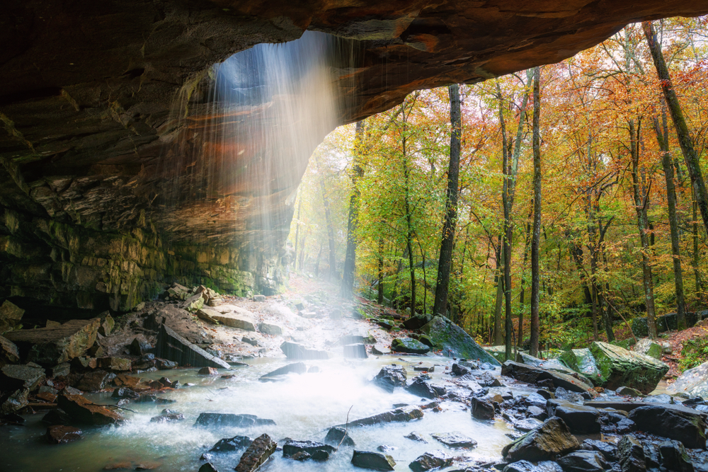 Lose yourself in 1.2 million acres of caves, rivers, and bluffs in the ...