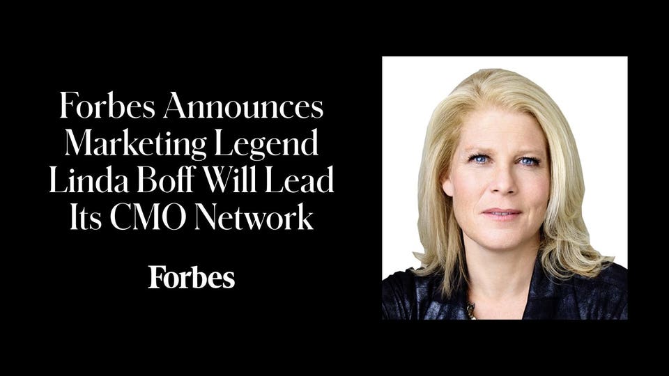 Forbes announces marketing legend Linda Boff will lead its CMO network