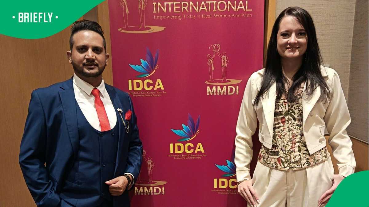Reigning Miss and Mr Deaf South Africa received a hero's welcome