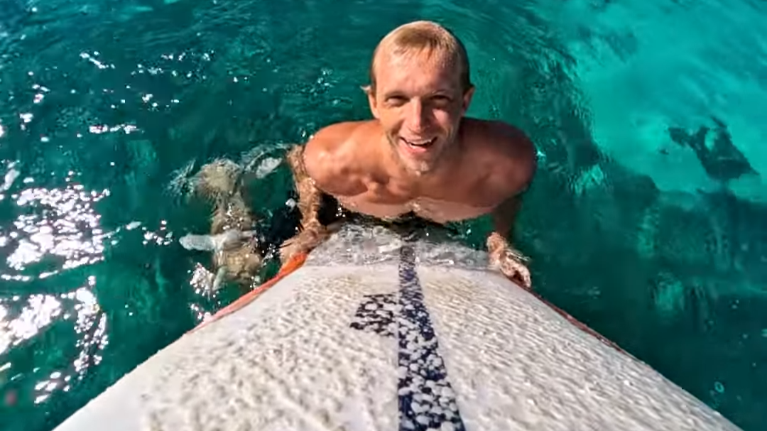 Surfing perfect mini waves at Banzai Pipeline