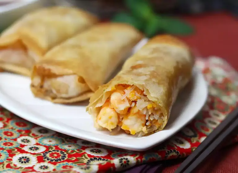 Nems de camarão na air fryer