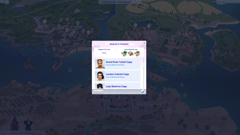 How to become a noble in The Sims 4 Royalty & Legacy