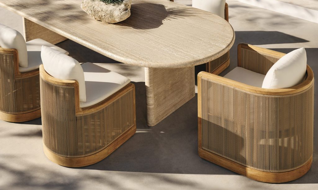 Travertine, the stone that built the Coliseum, is having a moment