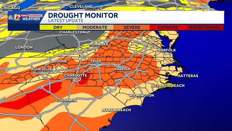 Drought conditions in North Carolina are getting worse | Low river ...