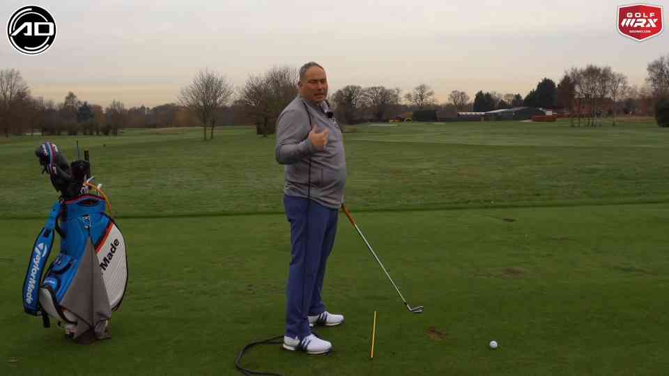 Staying in posture throughout the golf swing