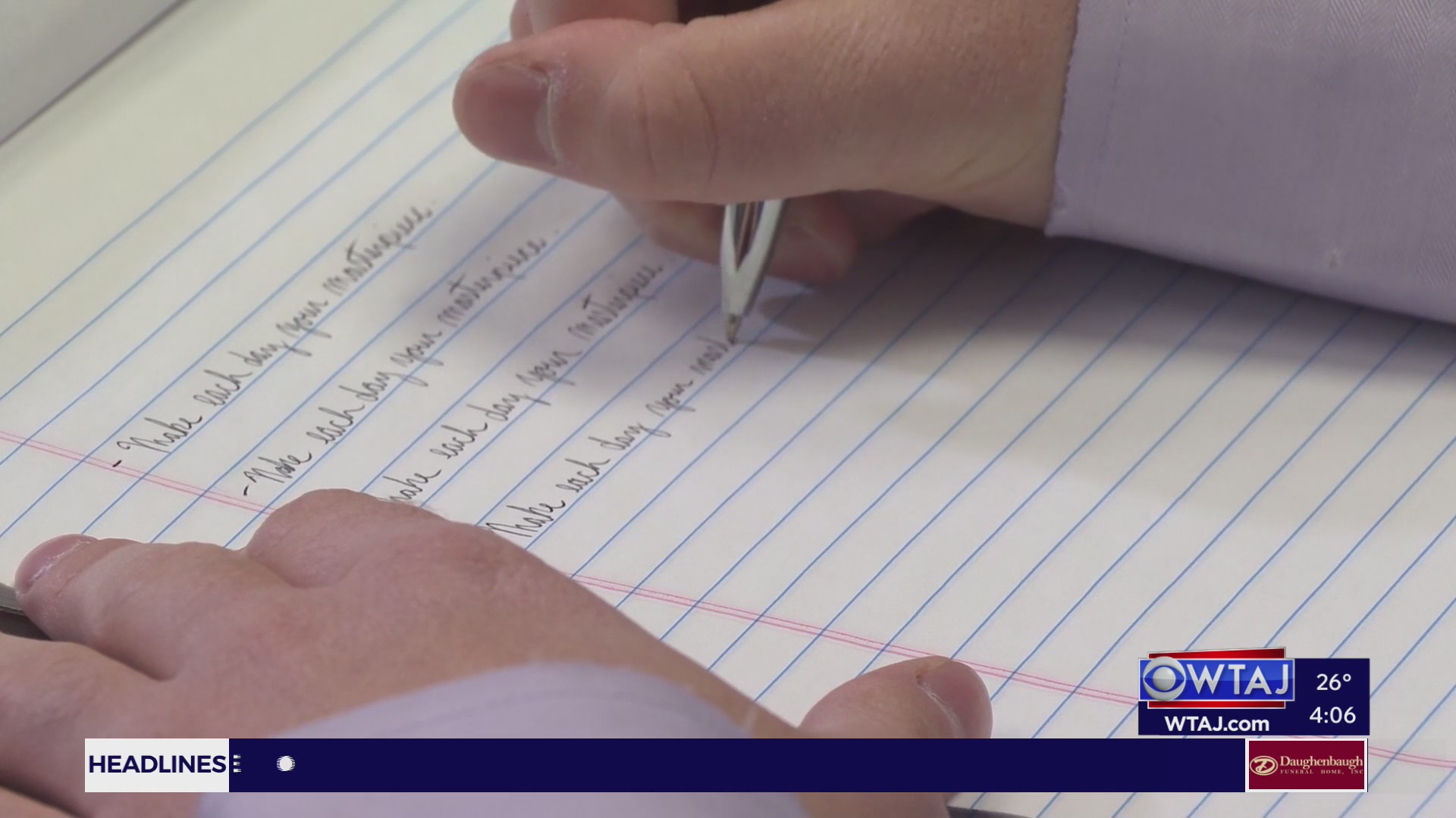 Cursive writing on its way to Pa. schools, students react