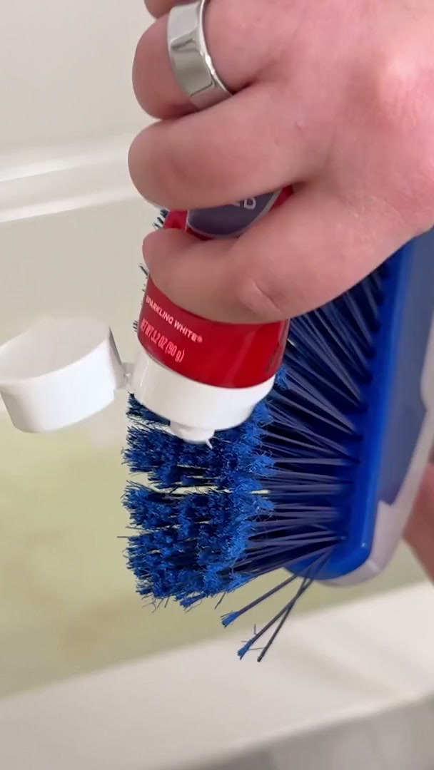 Grab toothpaste and a broom for your bathroom