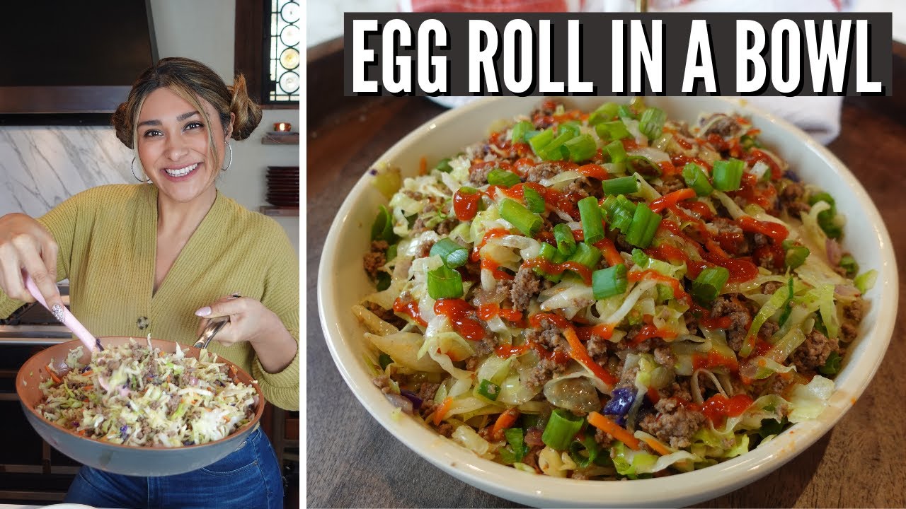Keto egg roll in a bowl! How to make a delicious keto egg roll in a ...